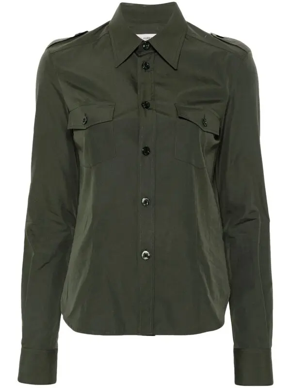 Saint Laurent Military Button-up Shirt