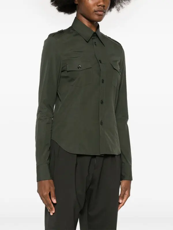Saint Laurent Military Button-up Shirt