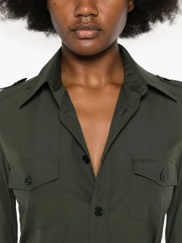 Saint Laurent Military Button-up Shirt