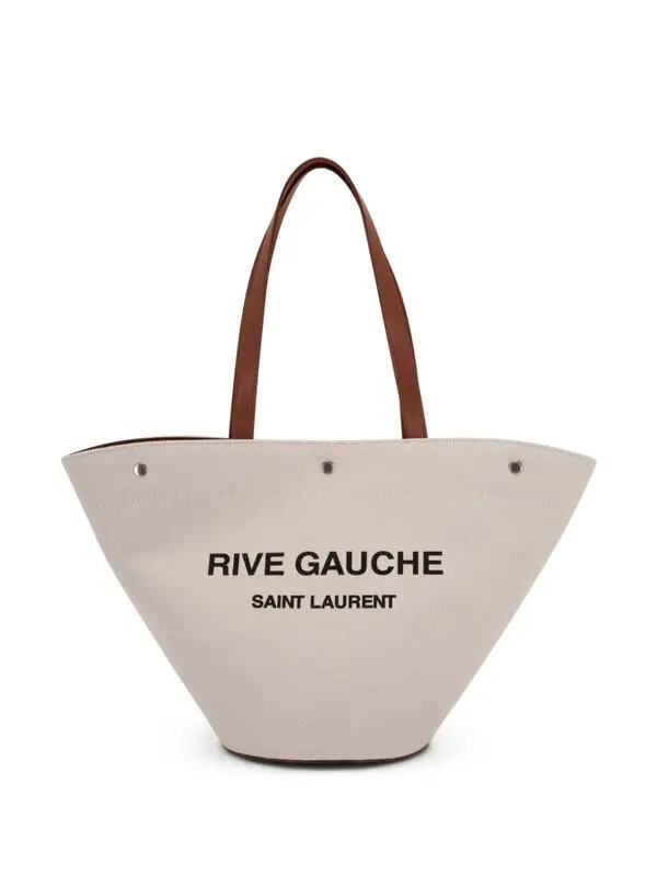 Saint Laurent Rive Gauche Tote Bag - Neutrals