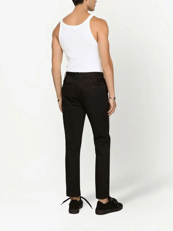 Dolce & Gabbana Ribbed Sleeveless Top - White