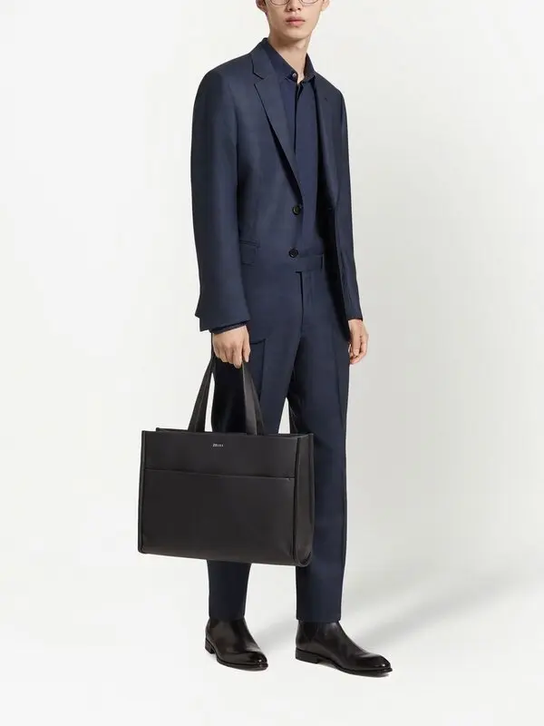 Zegna Centoventimila Single-breasted Wool Suit - Blue