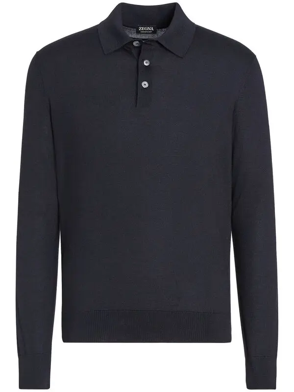 Zegna Cashseta Polo Shirt - Blue