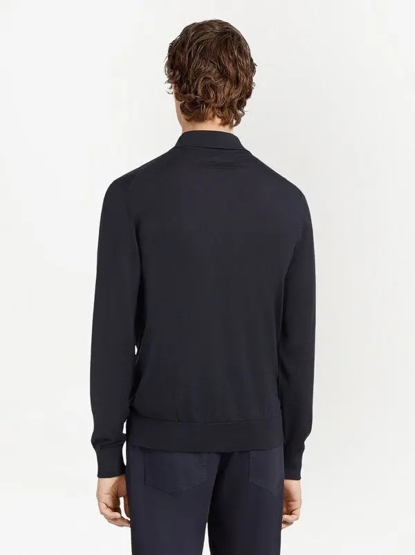 Zegna Cashseta Polo Shirt - Blue