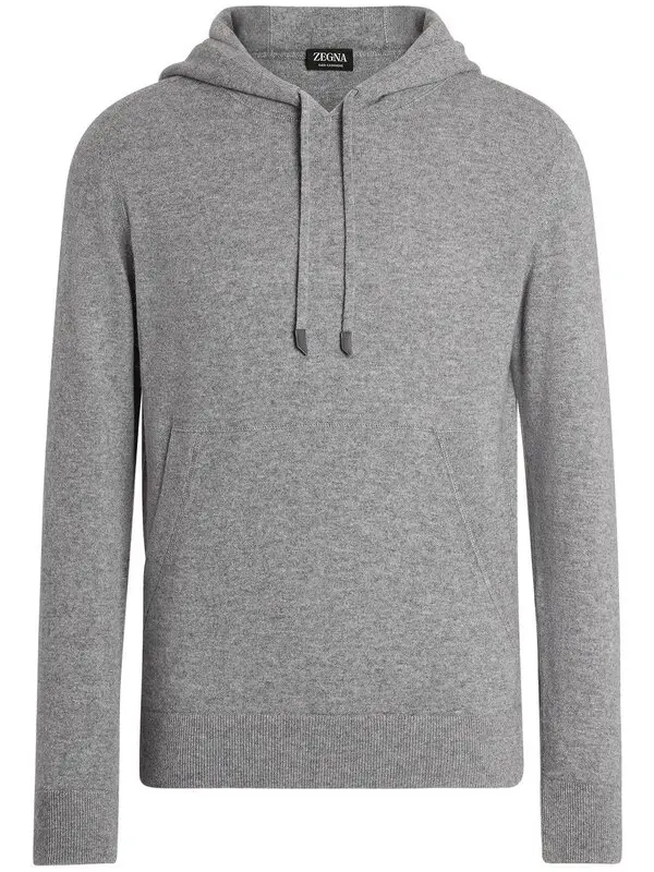Zegna Cashmere Drawstring Hoodie