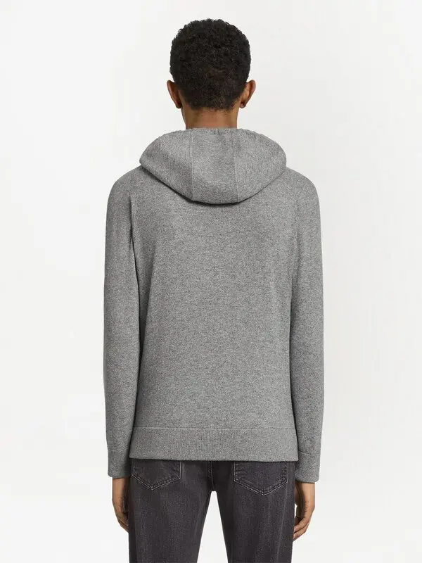 Zegna Cashmere Drawstring Hoodie