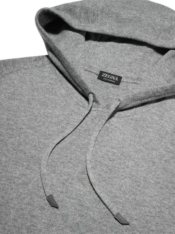 Zegna Cashmere Drawstring Hoodie
