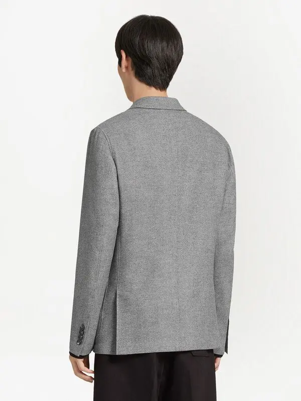 Zegna Trofeo Single-breasted Cashmere Jacket - Grey