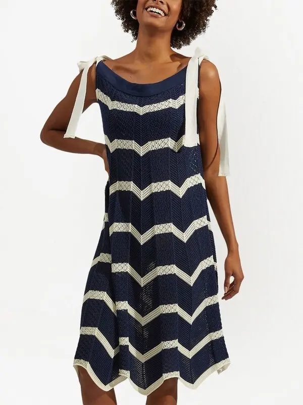 La DoubleJ Chevron Knitted Dress