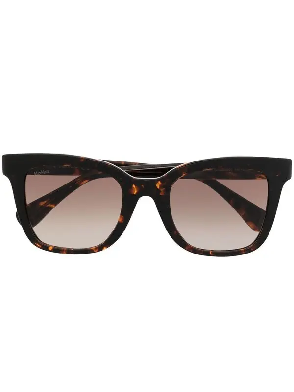 Max Mara Tortoiseshell Gradient Lenses Sunglasses - Brown