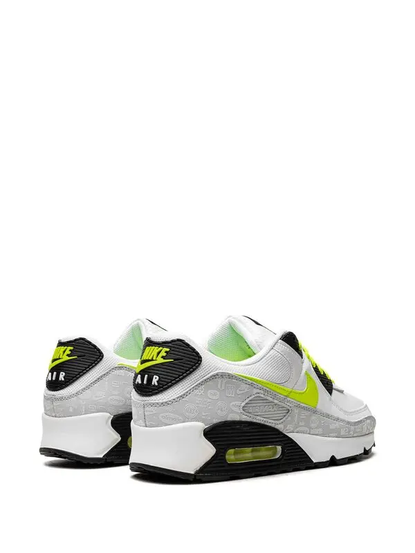 Nike Air Max 90 Reflective Logo Sneakers - White