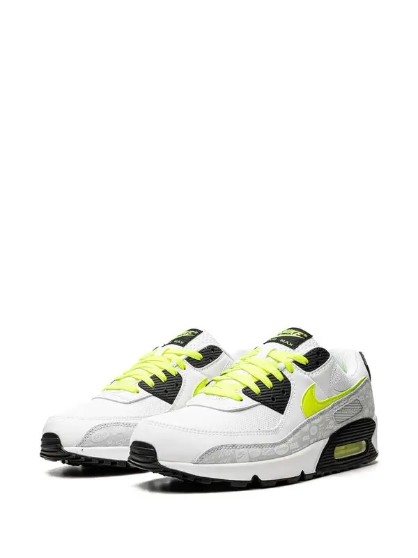 Nike Air Max 90 Reflective Logo Sneakers - White