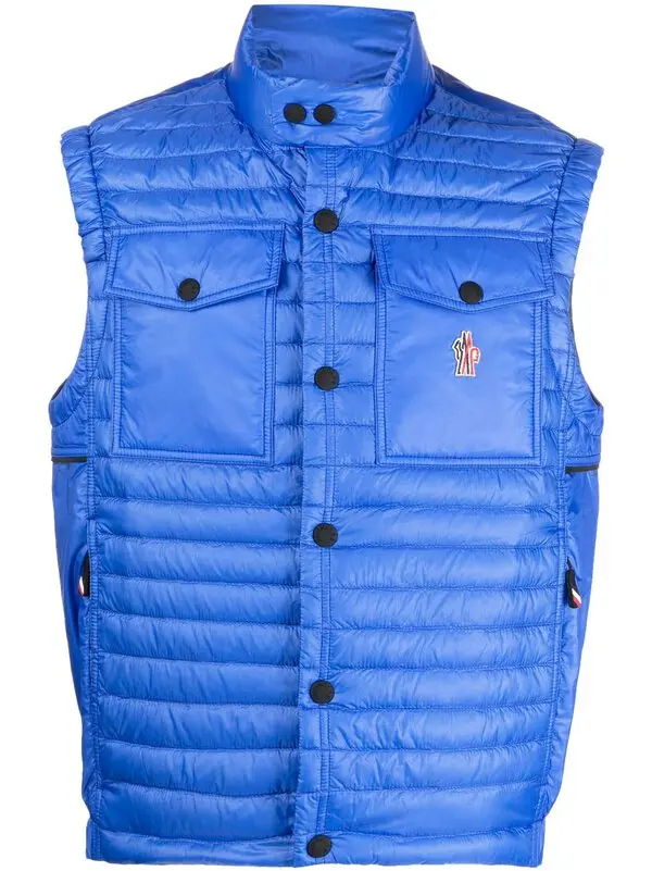 Moncler Ollon Down Vest - Blue