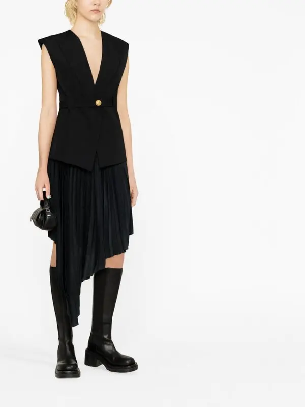 Balmain Sleeveless Single-breasted Jacket