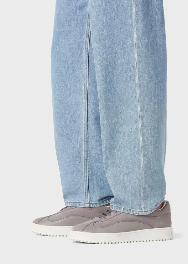 Emporio Armani J73 Loose-Fit Hemp-Blend Denim Jeans 90% Cotton 10 