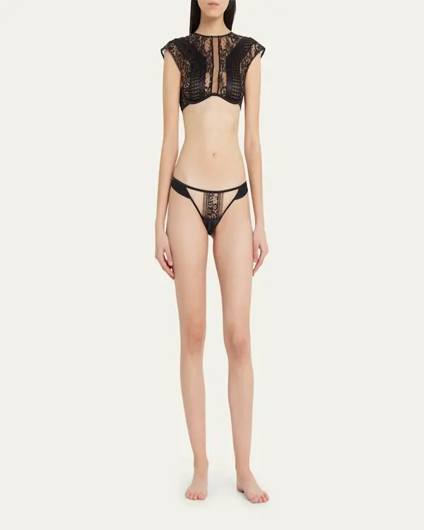 LIVY Macy Patchwork Lace Bustier