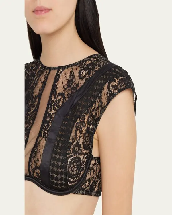 LIVY Macy Patchwork Lace Bustier