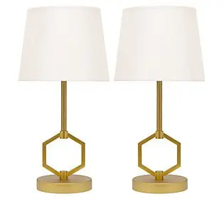 RIVER OF GOODS 17.75'h Ichabod Twin Table Lamps - One-color