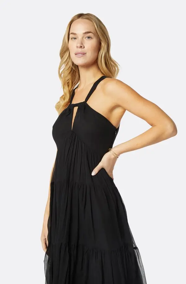 joie black silk dress Joie Black Sleeveless Silk Mini Dress