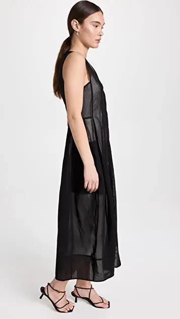 tibi starch cotton organza dress Tibi Starch Cotton Organza Dress In Black - 30% Off