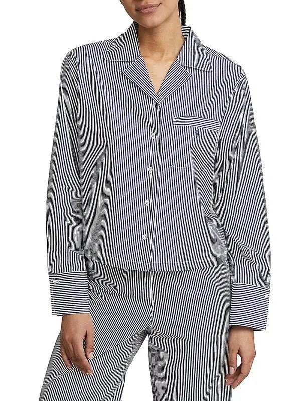 Ralph Lauren Bailey Striped Long Pajama Set