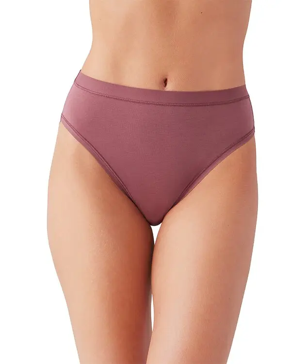 Wacoal Understated Cotton High Cut - Rose Brown