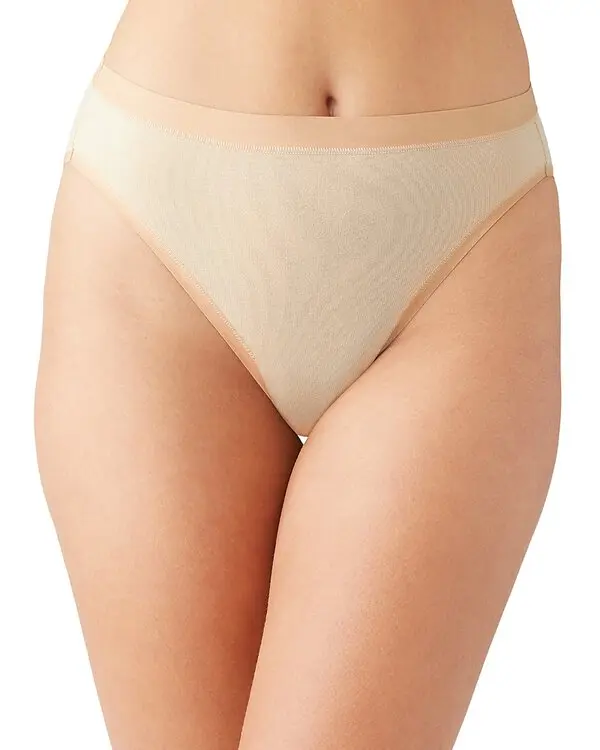 Wacoal Understated Cotton High Cut - Sand