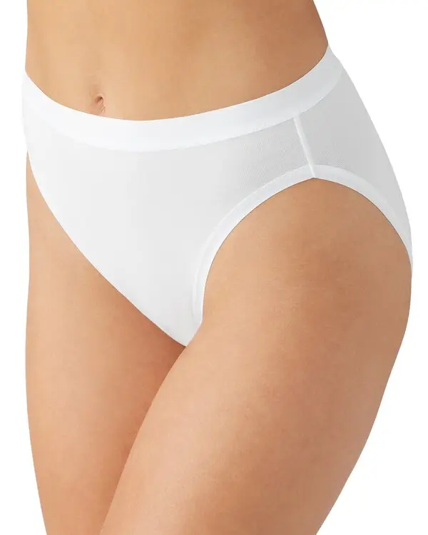 Wacoal Understated Cotton High Cut - White