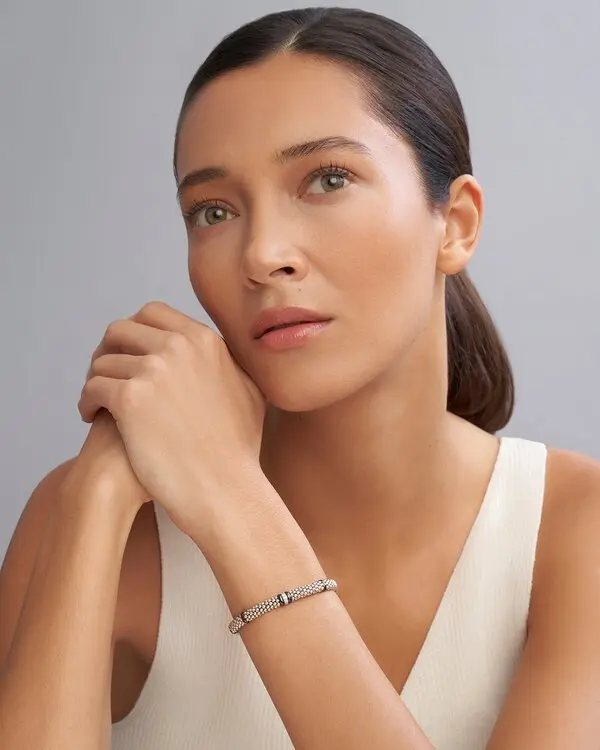 Lagos Diamond Black Caviar Bracelet