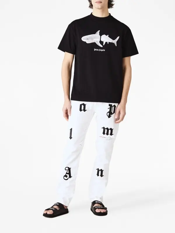 Palm Angels Shark Cotton T-shirt