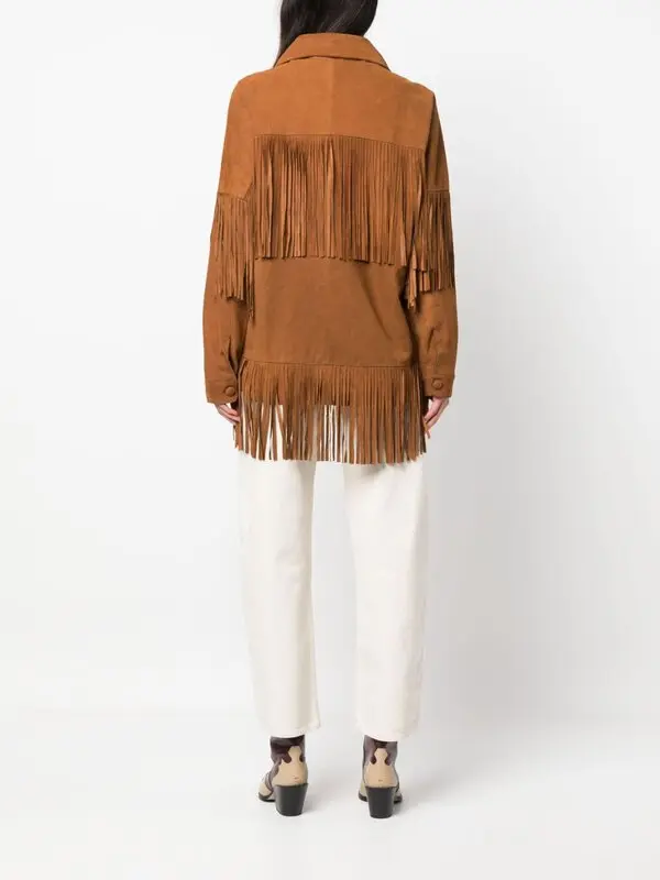 DANCASSAB Loretta Fringed Leather Jacket