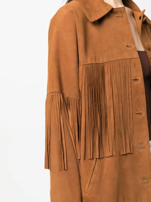DANCASSAB Loretta Fringed Leather Jacket