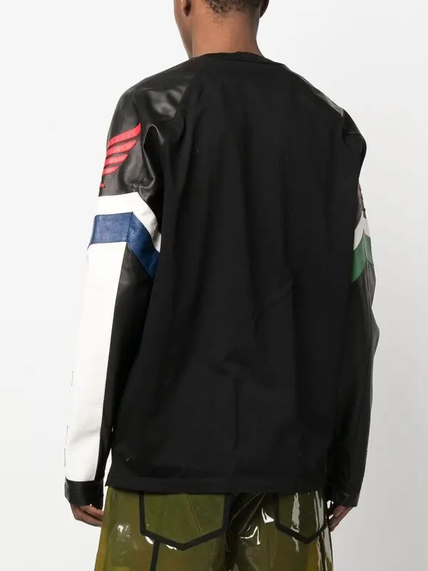 Dsquared2 Contrast Sleeve Cotton Sweatshirt