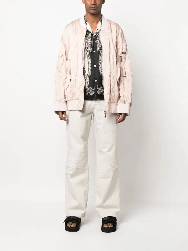 Dsquared2 Crinkled-effect Cotton Jacket