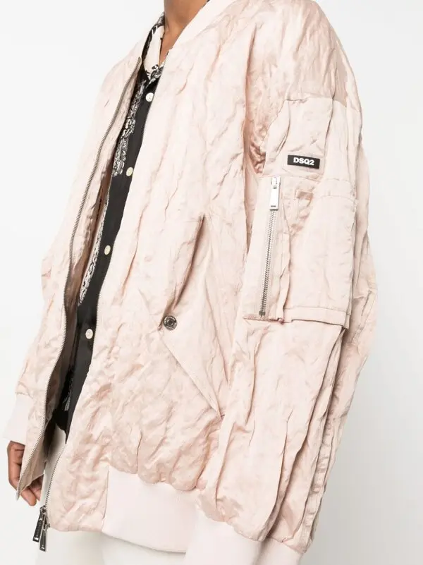 Dsquared2 Crinkled-effect Cotton Jacket