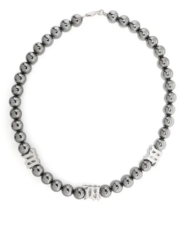 MISBHV Monogram-detail Necklace - Grey