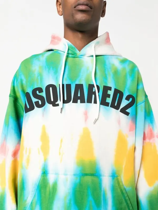 Dsquared2 Tie-dye Cotton Hoodie