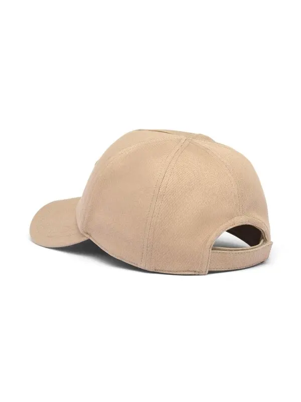 Prada Logo-embroidered Baseball Cap - Neutrals