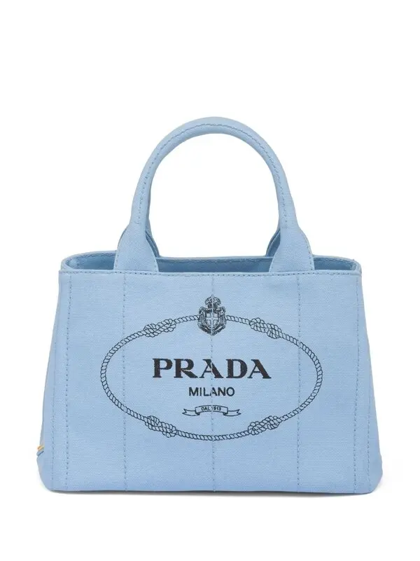 Prada Logo-print Canvas Tote Bag