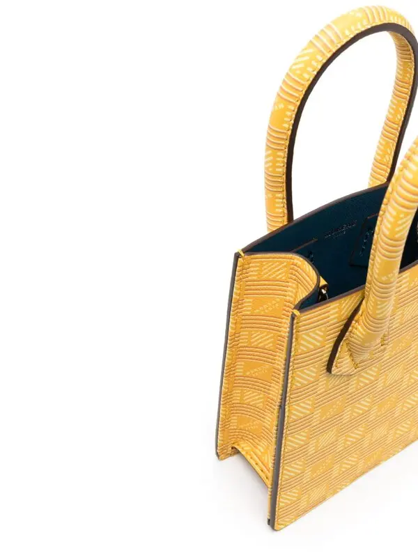 Moreau Logo-print Leather Shoulder Bag - Yellow