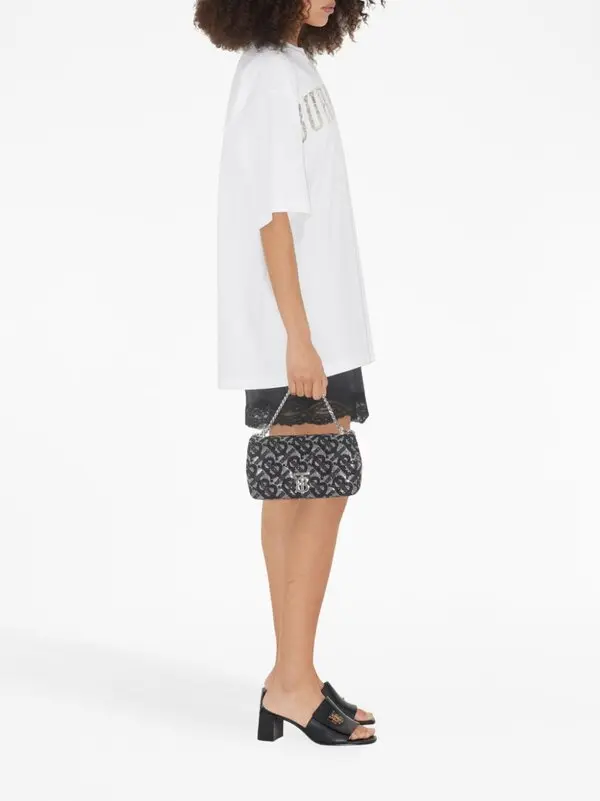 Burberry Lace Logo-detail Cotton T-shirt