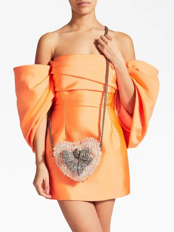 Kurt Geiger Bow Heart-shaped Crossbody Bag
