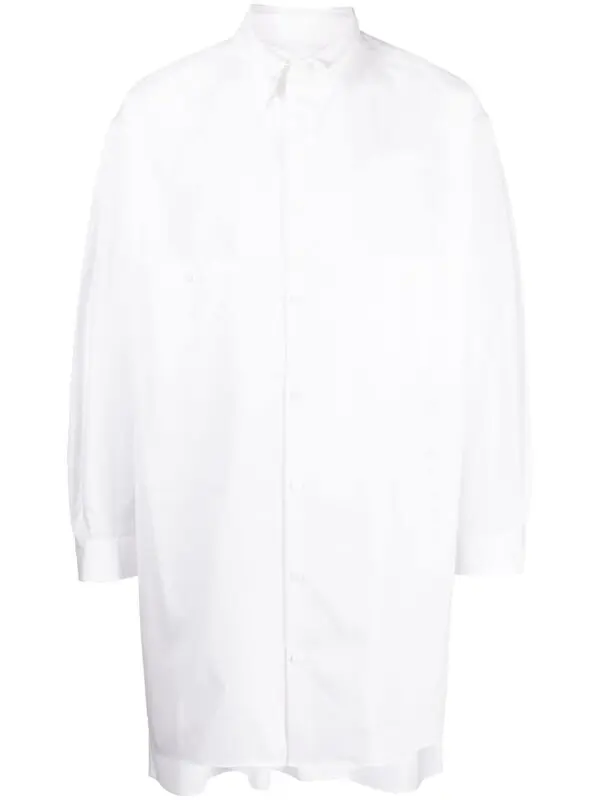 Yohji Yamamoto Panelled Slim-cut Cotton Shirt