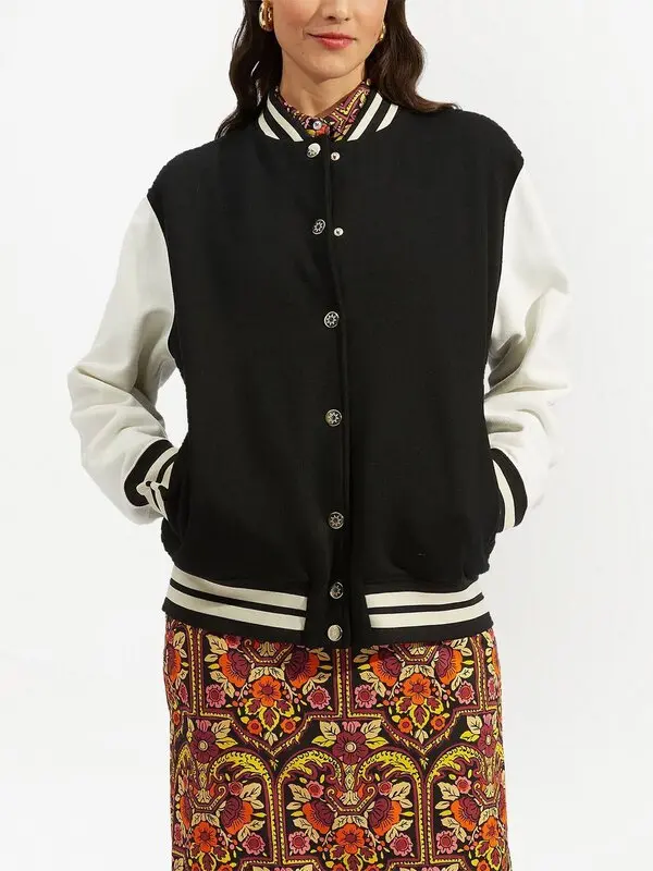 La DoubleJ Embroidered Cotton Bomber Jacket