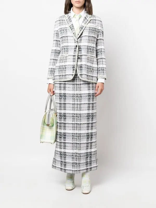 Thom Browne Tweed Single-breasted Jacket
