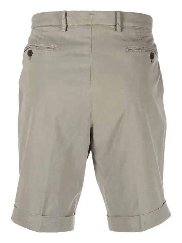 Corneliani Cotton-lyocell Bermuda Shorts - Green