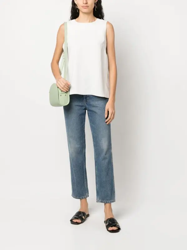 P.a.r.o.s.h Keyhole Sleeveless Blouse
