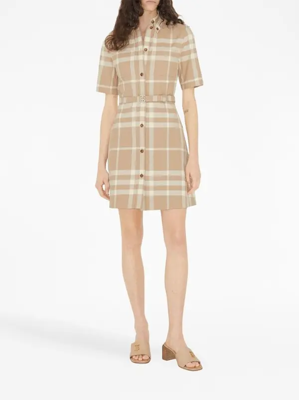 Burberry Signature Check-print Cotton Shirt Dress