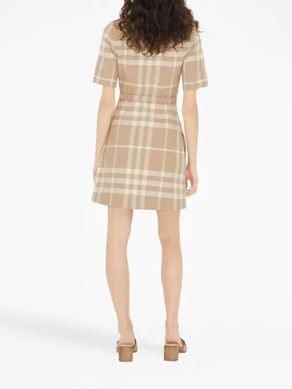 Burberry Signature Check-print Cotton Shirt Dress