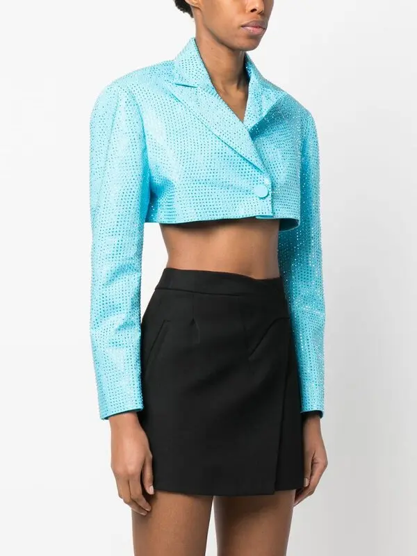 Giuseppe Di Morabito Crystal-embellished Cropped Jacket